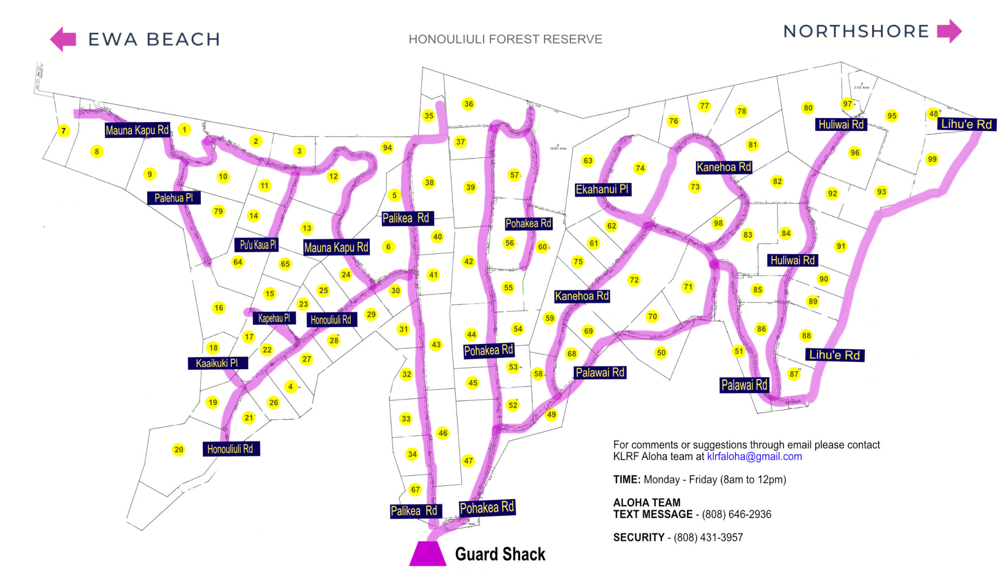 Map of Kunia Loa Ridge Farmlands – Kunia Loa Ridge Farmlands